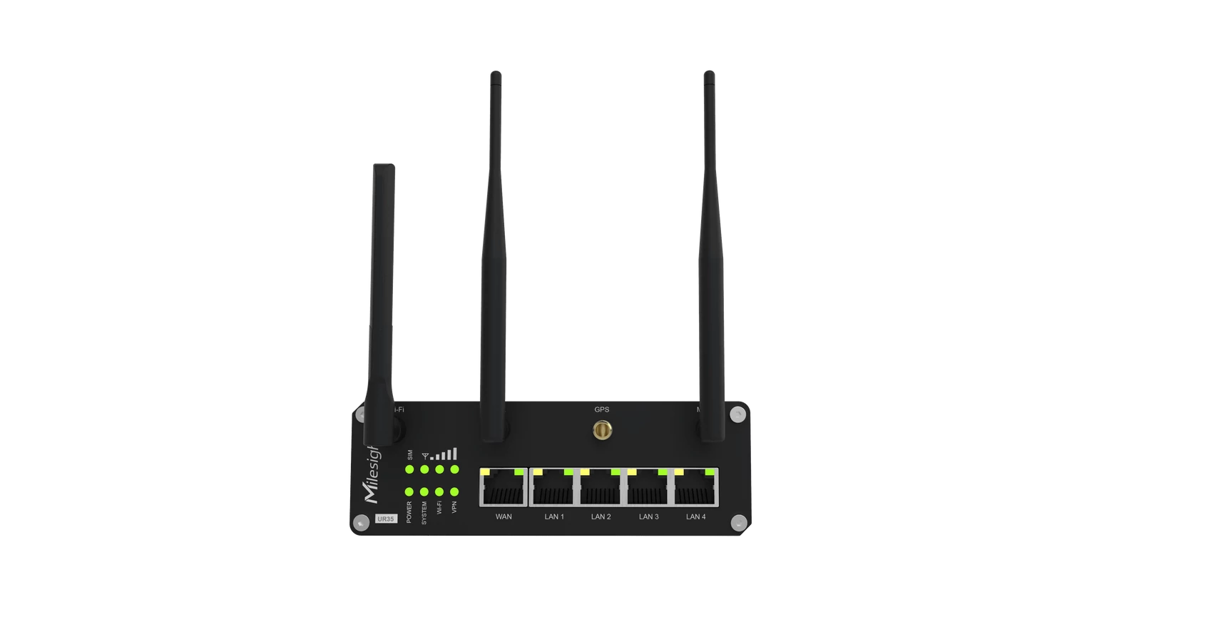 Milesight UR35-L04EU-W Ipari Mobilnet Router 4G LTE DUAL SIM WIFI 5xLAN ...