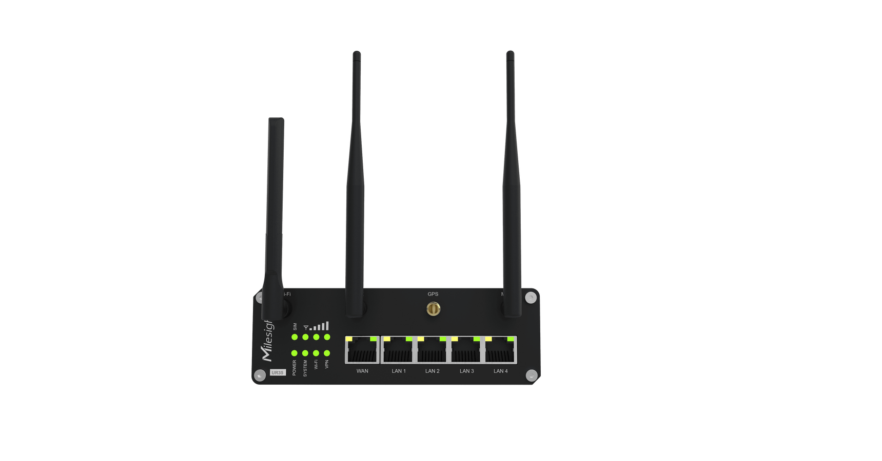 Milesight UR35-L04EU-W Ipari Mobilnet Router 4G LTE DUAL SIM WIFI 5xLAN ...