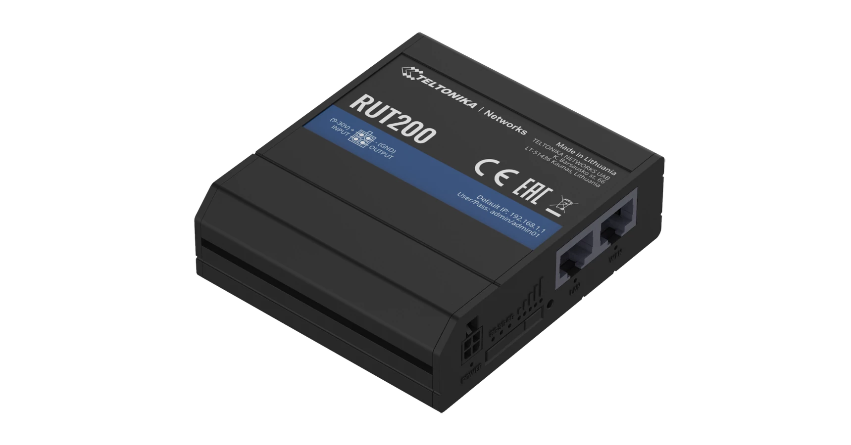 RUT200 Ipari 4G LTE Mobilnet Router WIFI, Teltonika Ipari Mobilnet ...