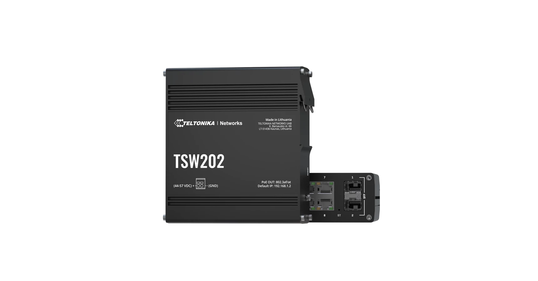 TSW202 Ipari Menedzselhető Switch 8 x Gigabit Ethernet port és 2 x SFP ...
